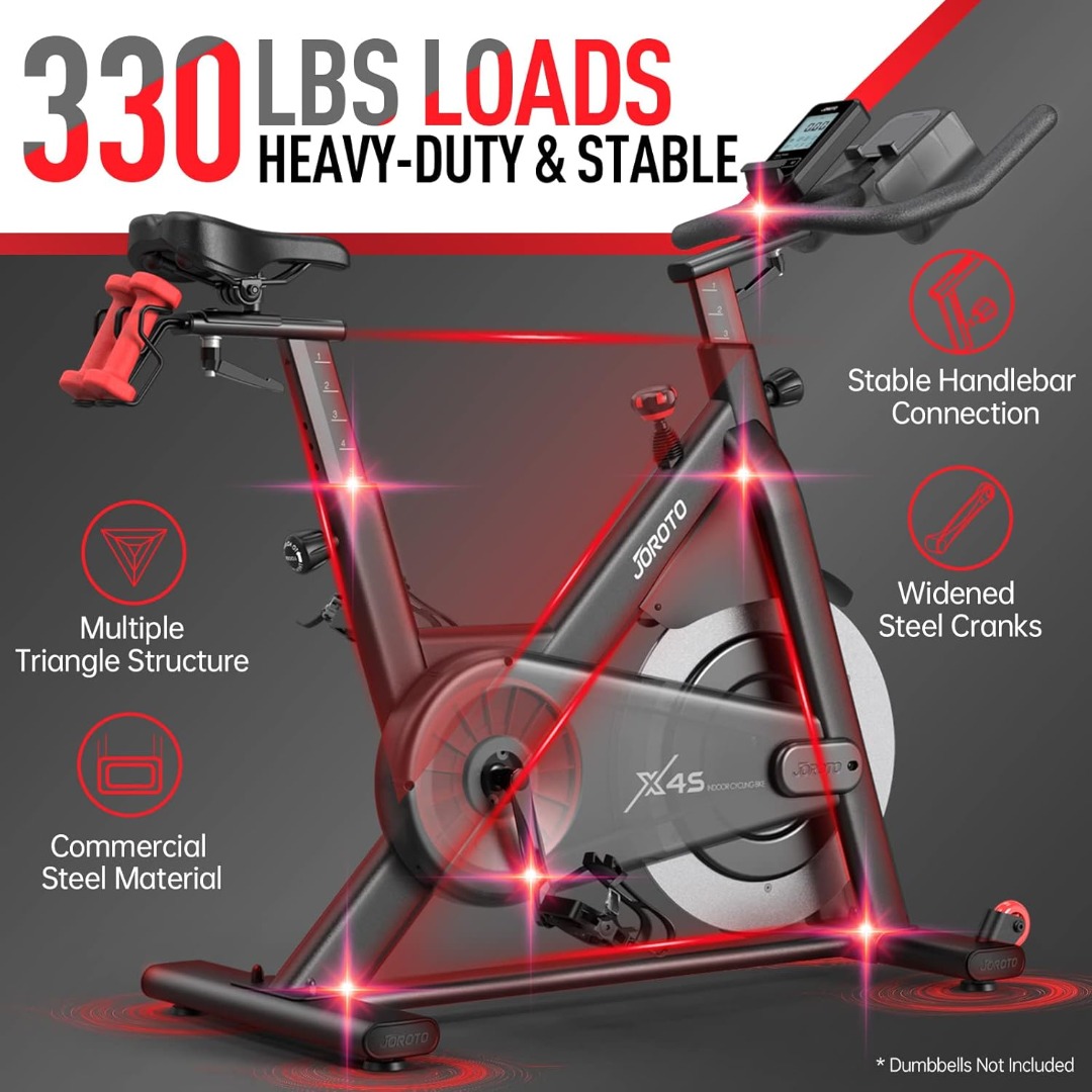 JOROTO X4S Bluetooth Exercise Bike - Indoor Cycling Bike, Sports ...