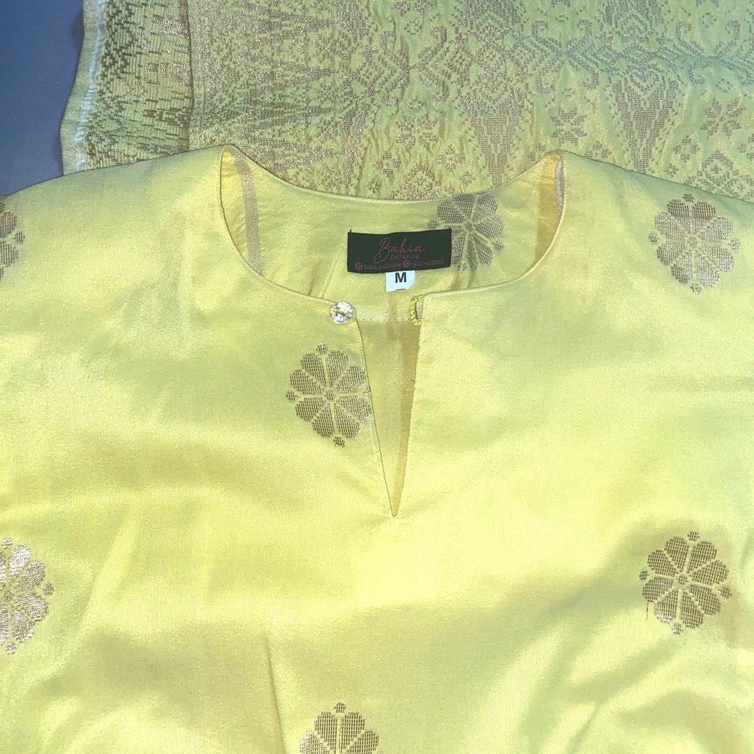 set kurung songket raya bahia exclusive, Women's Fashion, Muslimah ...