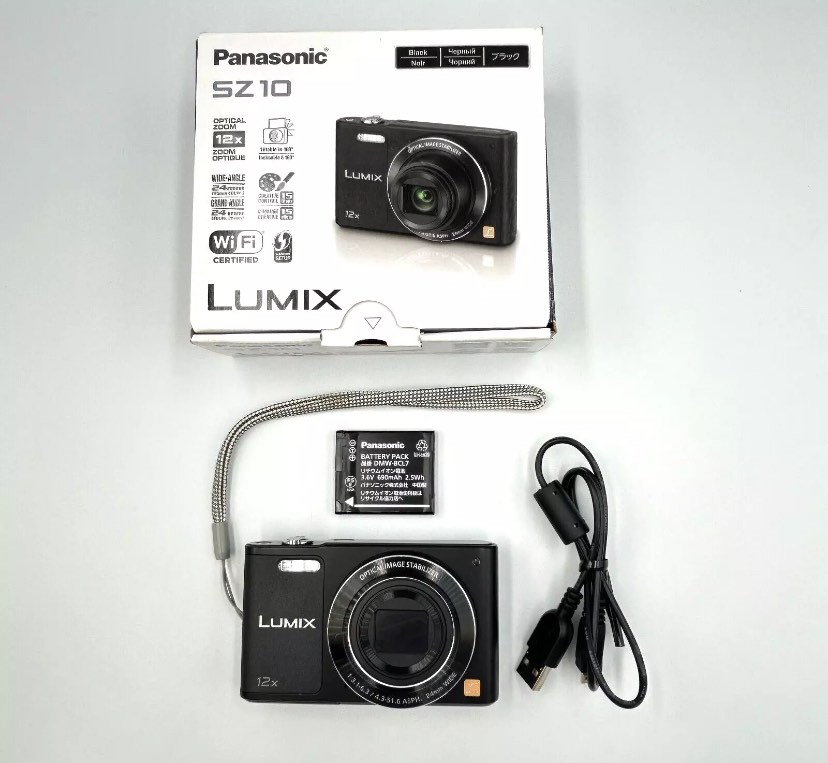 LUMIX SZ10 black digital camera flip screen, Photography, Cameras on ...