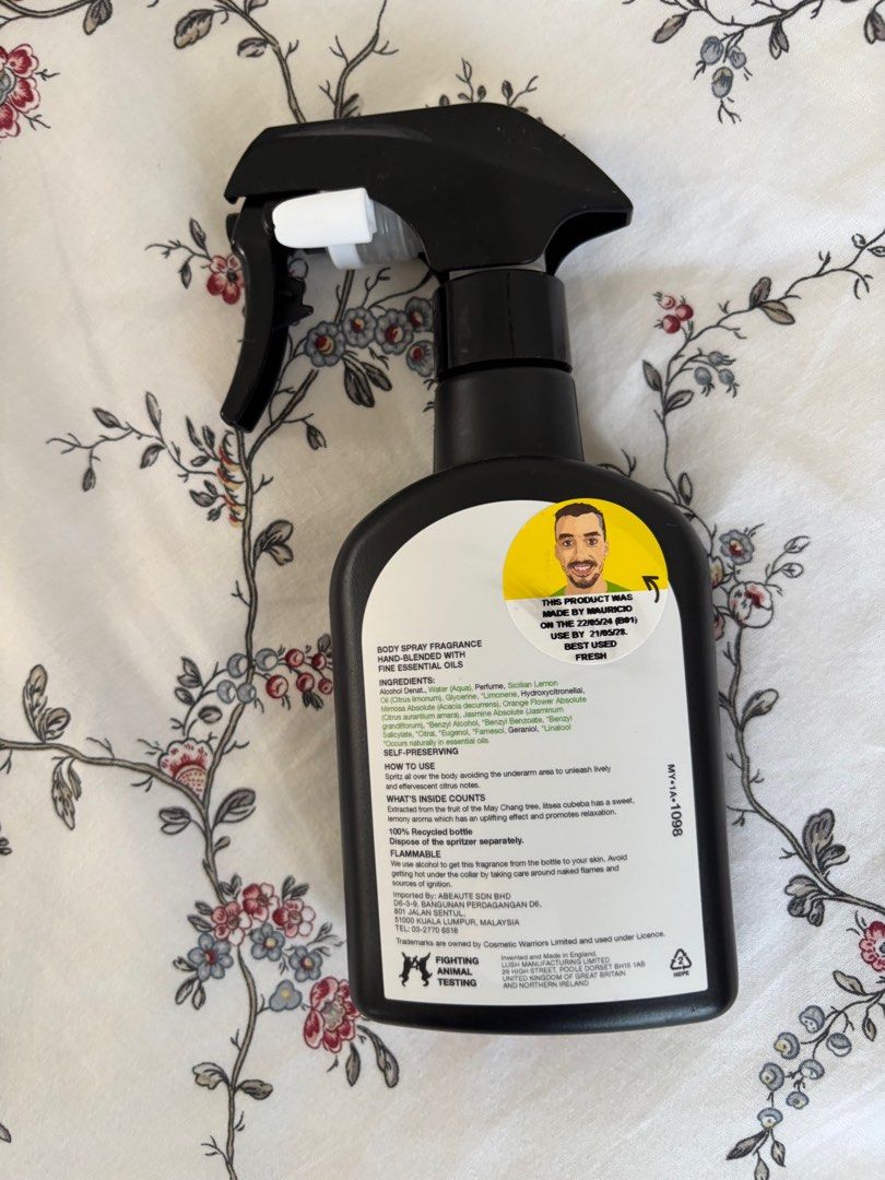 Lush Sakura Body Spray, Beauty & Personal Care, Fragrance & Deodorants ...