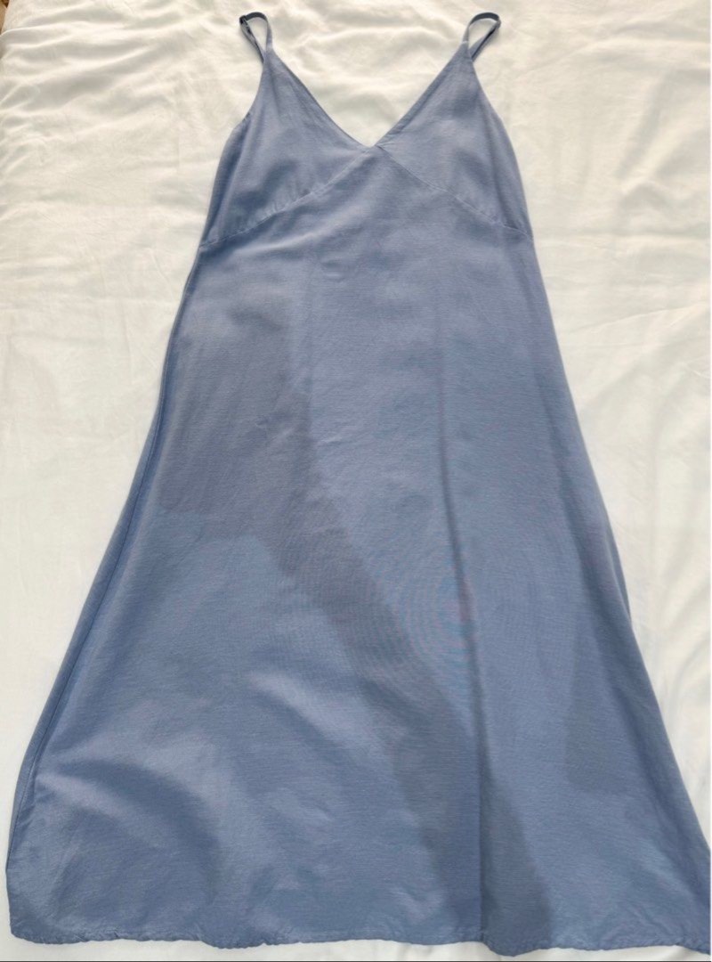 Mango Blue Midi Dress, Women's Fashion, Dresses & Sets, Dresses on ...