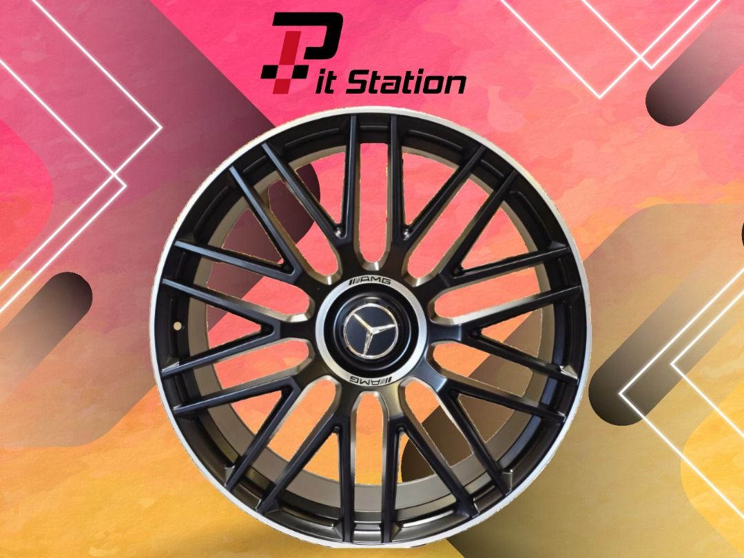 Mercedes Benz 19" Rims AMG Style 5x112 9.5J ET43 Matt Black & Silver ...