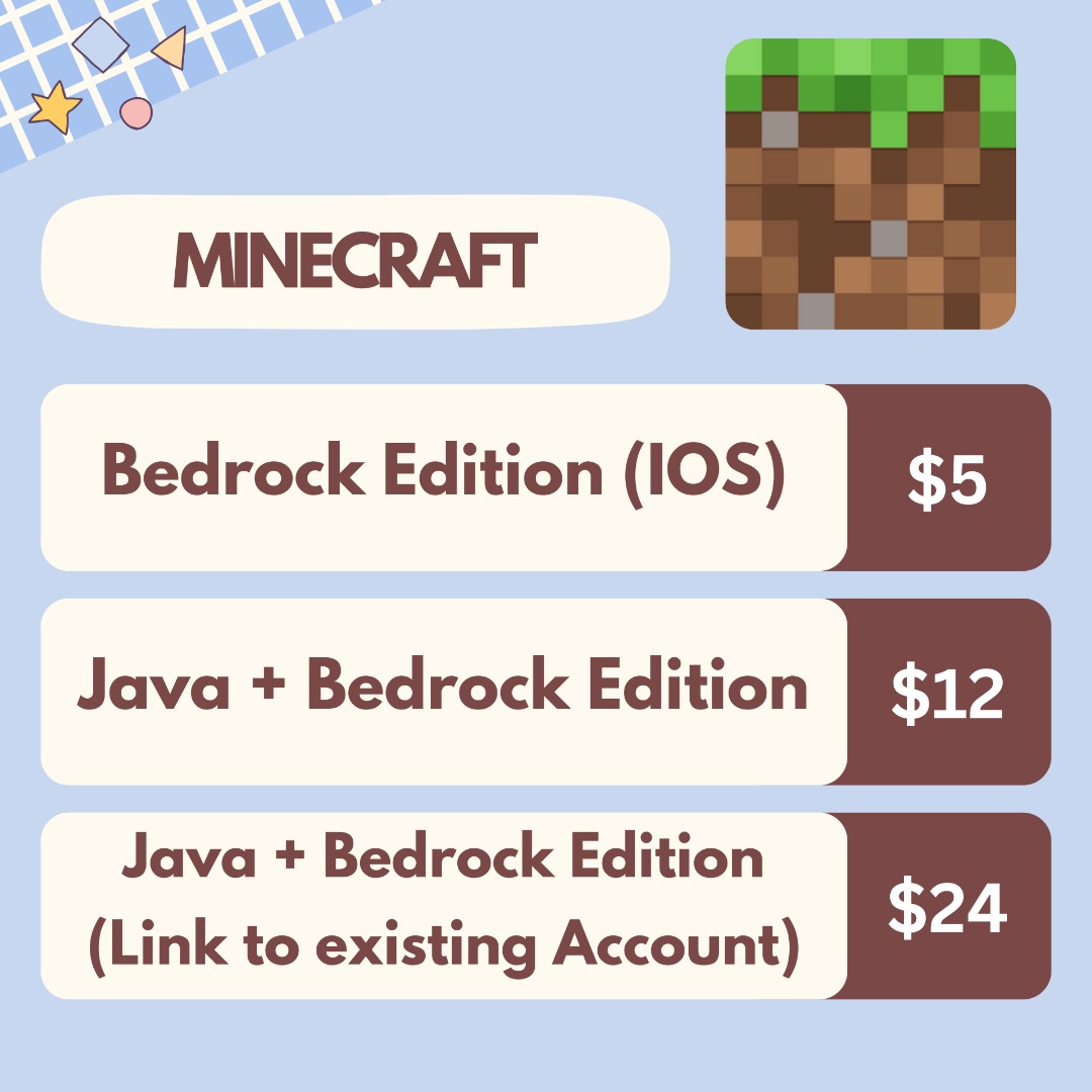 Minecraft Java/Bedrock Accounts (Lifetime Access!), Video Gaming, Video ...