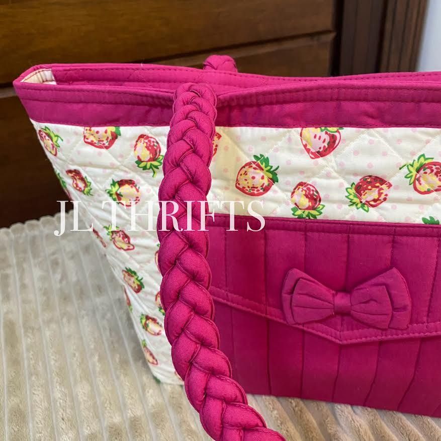 NaRaYa Shoulder Bag Strawberry Print Bubble Up Collection , Luxury ...