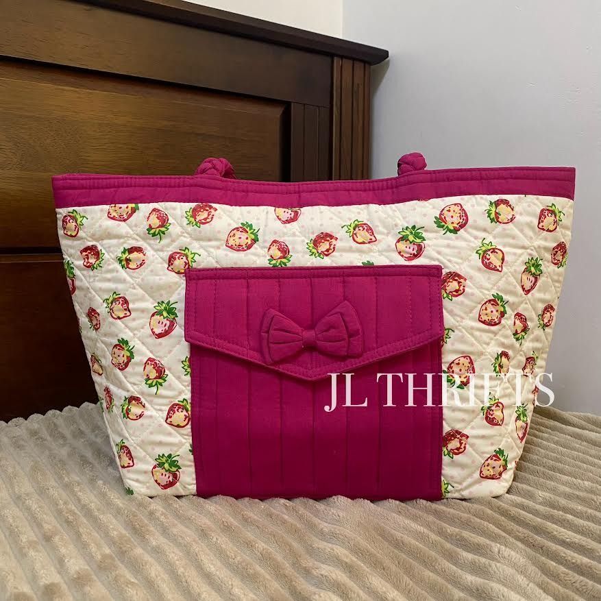 NaRaYa Shoulder Bag Strawberry Print Bubble Up Collection , Luxury ...