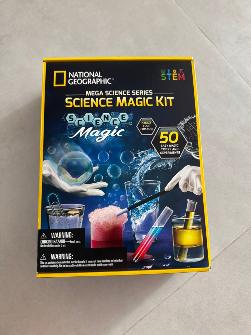National Geographic Mega Science Series Science Magic Kit, Hobbies ...
