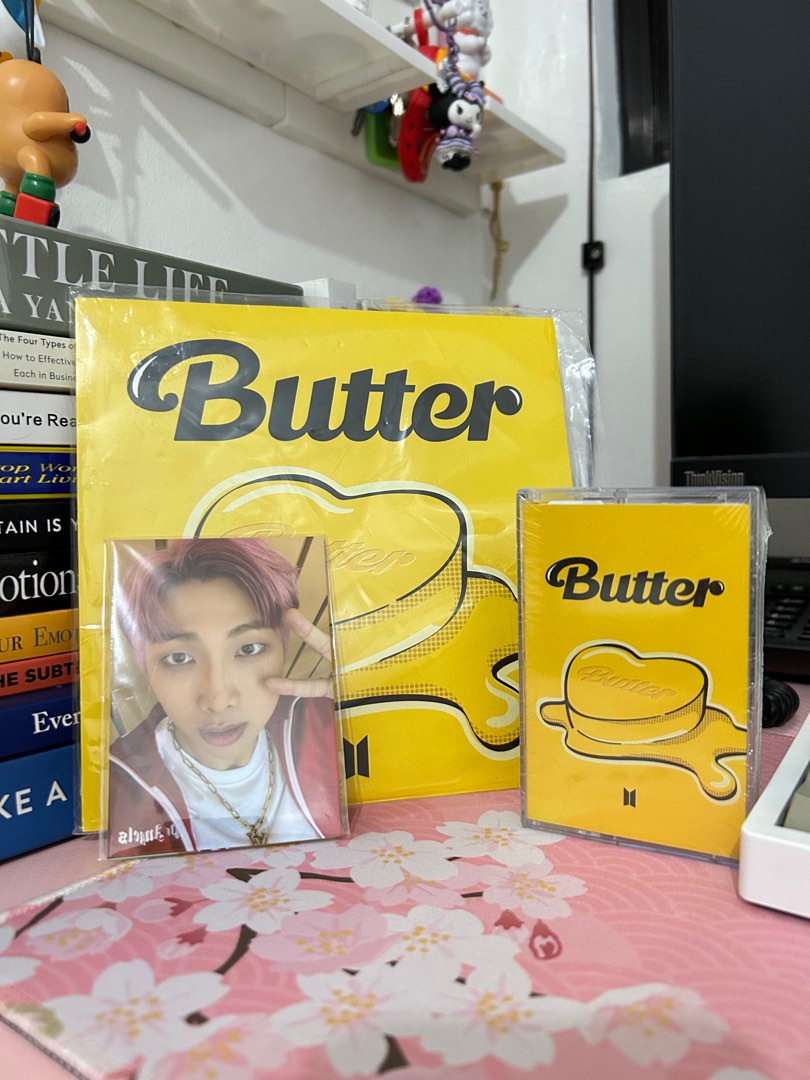 (Official) BTS BUTTER VINYL and CASSETTE + COMPLETE OT7 PHOTOCARDS ...