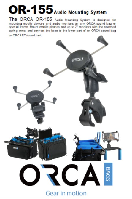 ORCA BAGS OR-155 AUDIO/ MONITOR MOUNTING SYSTEM, Audio, Portable Audio ...
