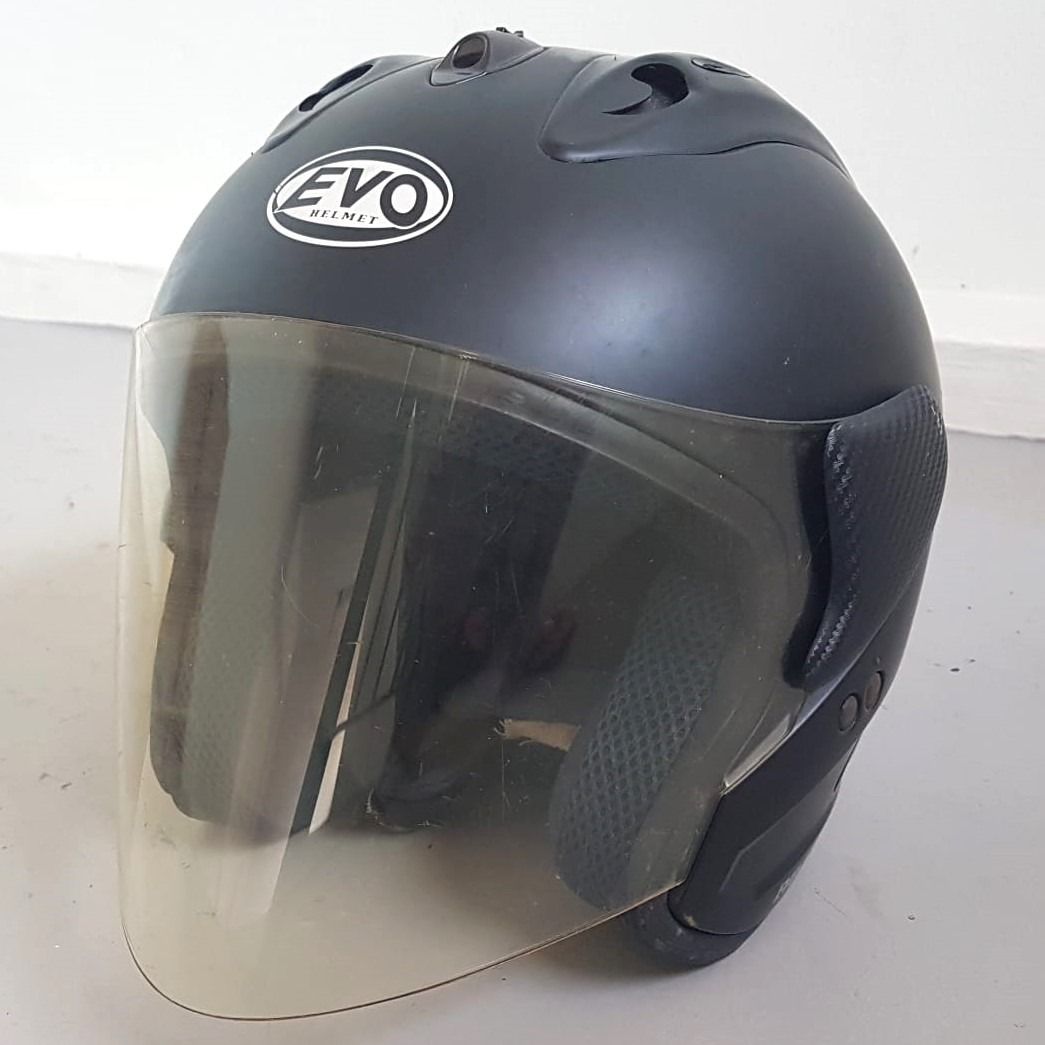 Original EVO Helmet RS 959 V-II, Open Face Helmet, Ride in Style, Sleek ...