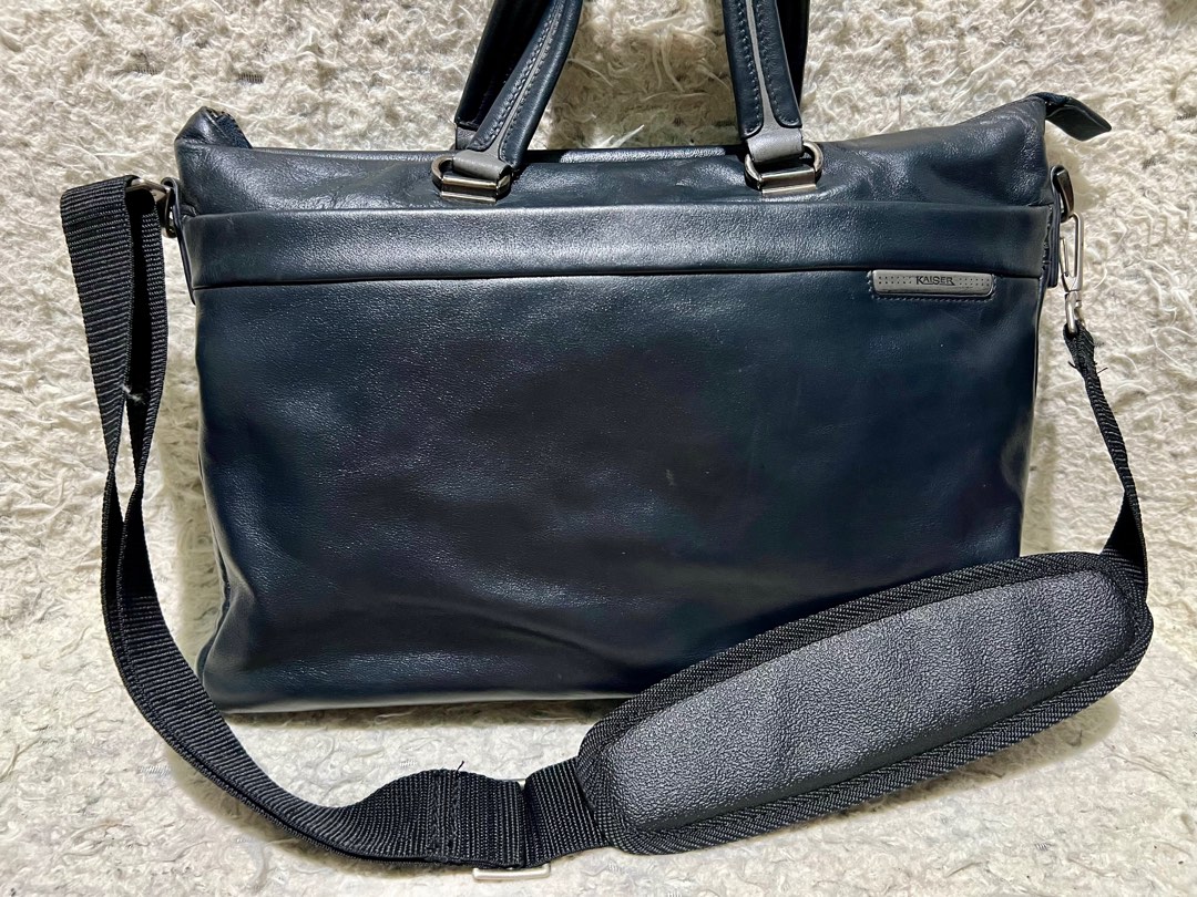 Original Kaiser Genuine Leather Laptop Docu Bag, Men's Fashion, Bags ...