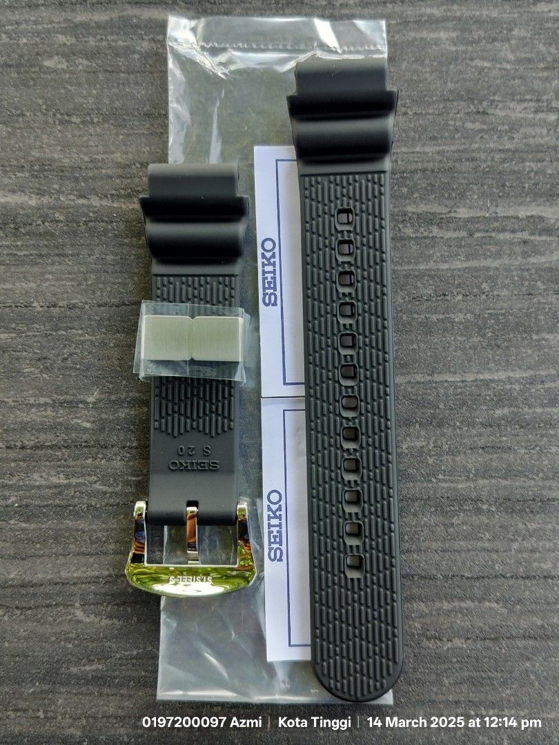 Original tali Seiko silicon strap marinemaster mm300 sumo 62mas spb ...