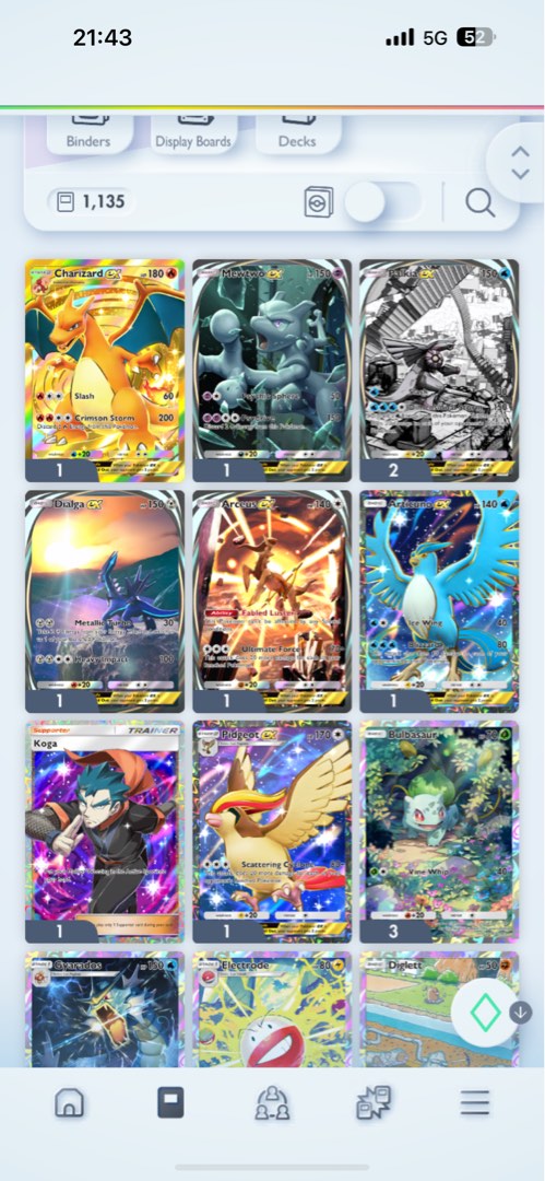 Pokemon TCG account, Video Gaming, Video Games, Others on Carousell