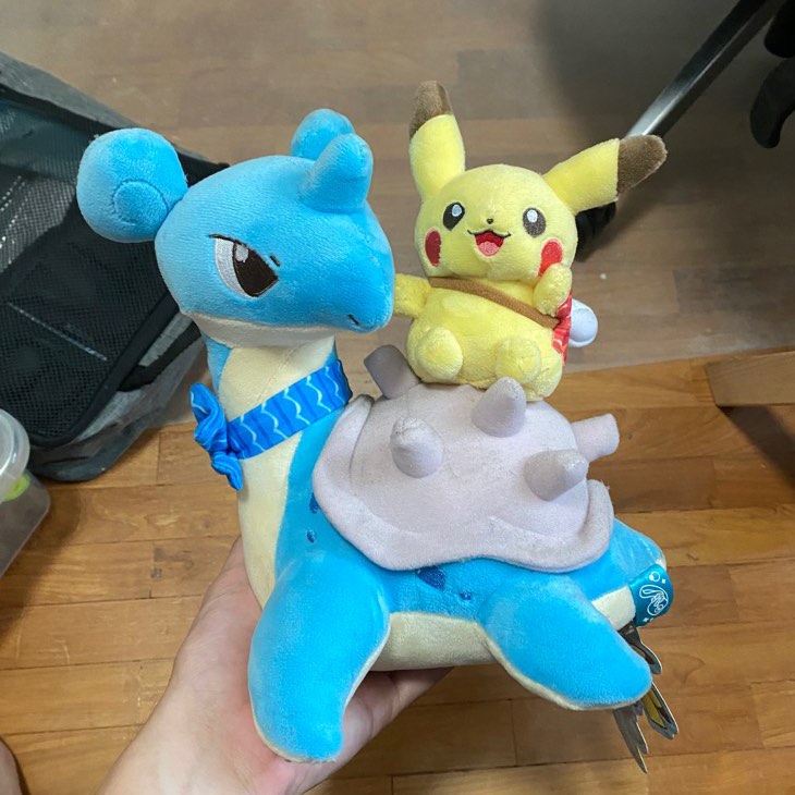 Pokémon Center Singapore Pikachu riding Lapras plush, Hobbies & Toys ...