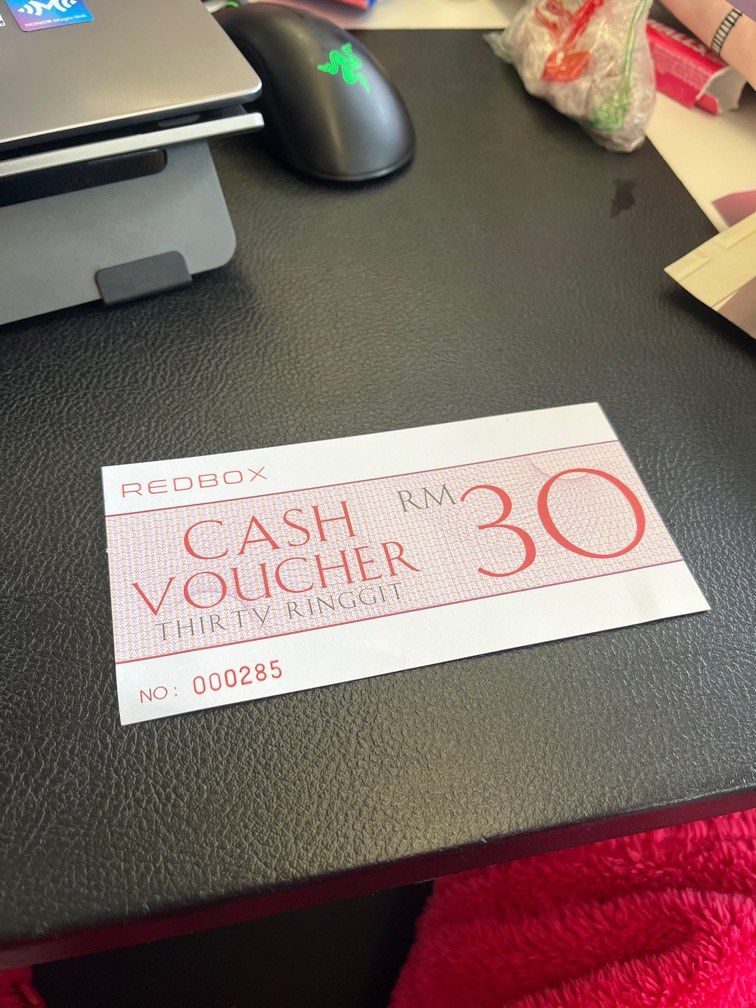 REDBOX RM30 Cash Voucher, Tickets & Vouchers, Vouchers on Carousell