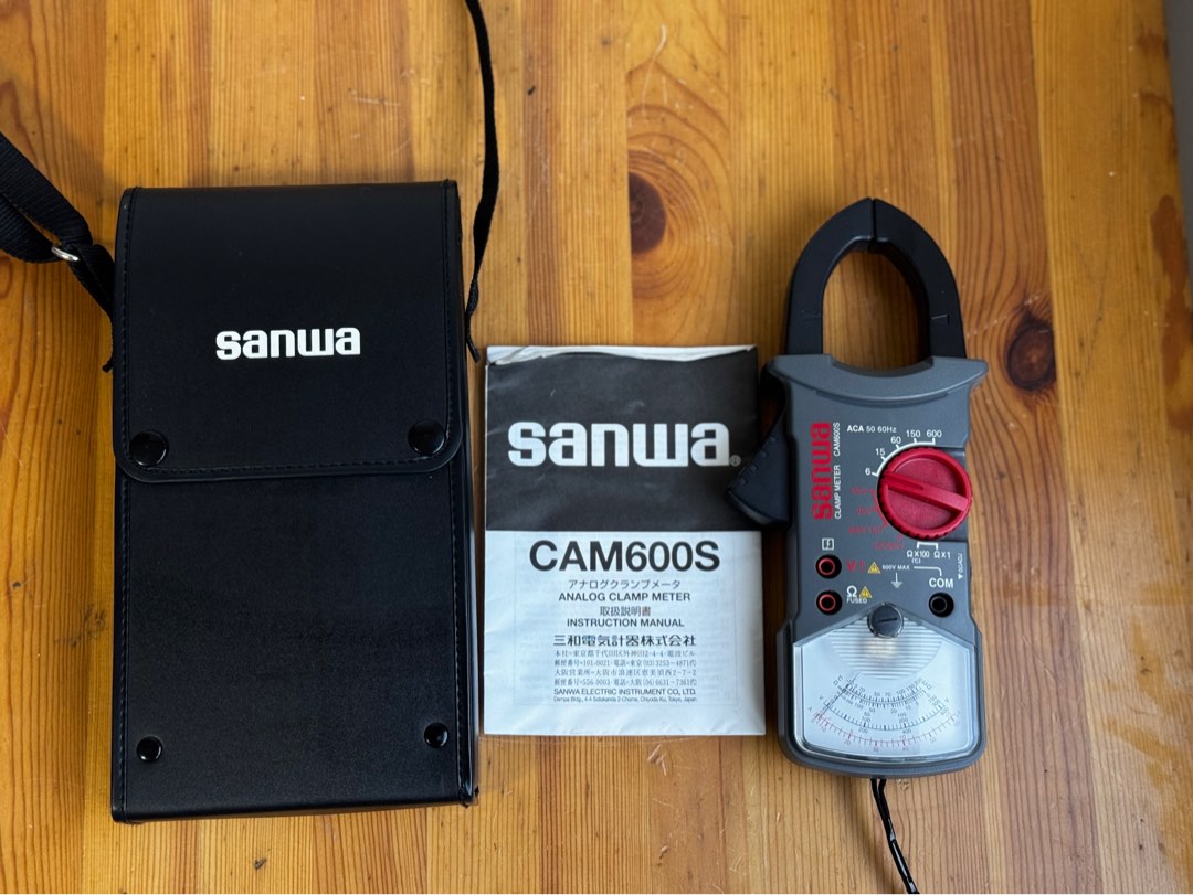 Sanwa CAM600S Analog Clamp Meter Multi Tester, Commercial & Industrial ...