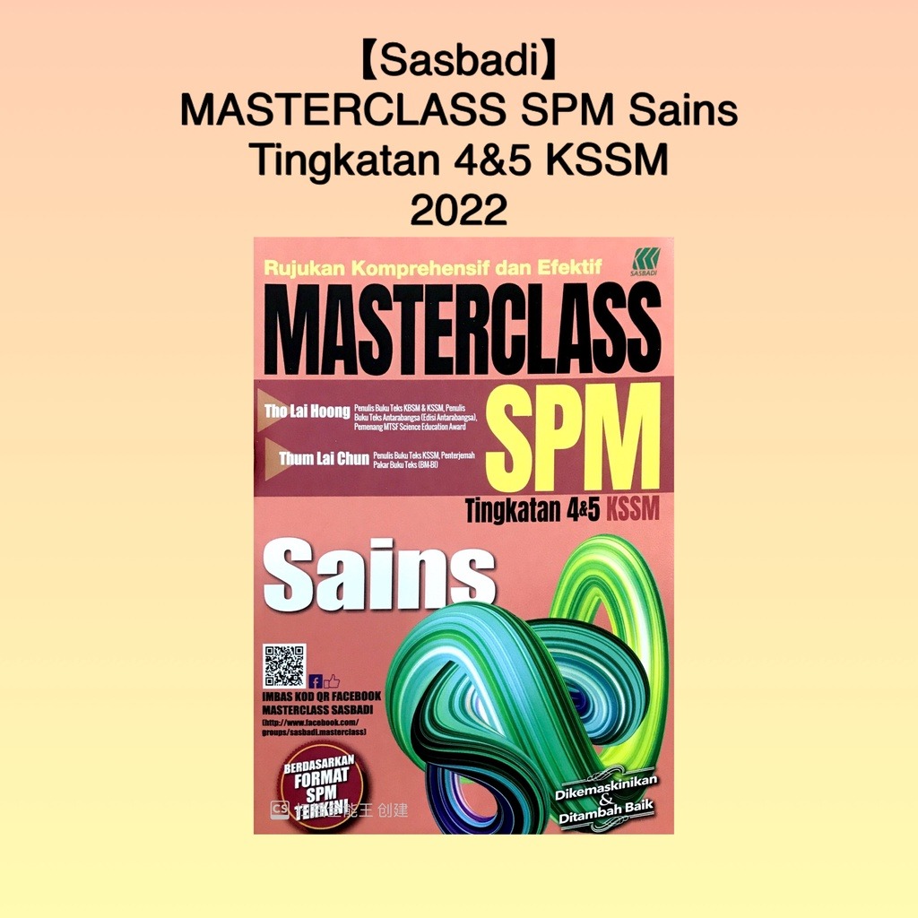 SASBADI MASTERCLASS SAINS (TINGKATAN 4 & 5), Hobbies & Toys, Books ...