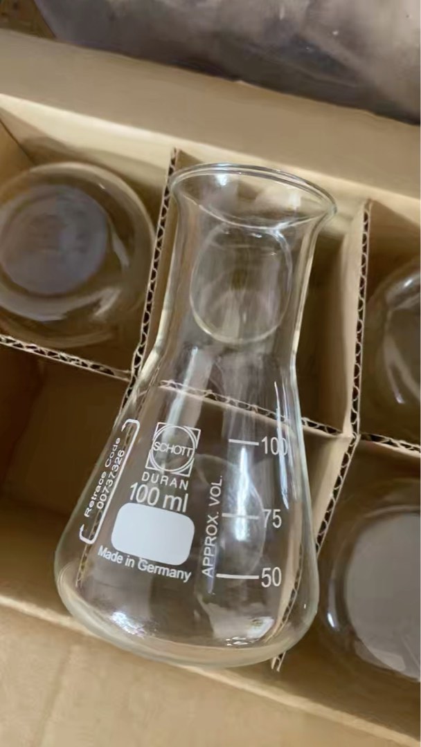 Schott Duran 100ml Erlenmeyer Flask, Hobbies & Toys, Stationery & Craft ...