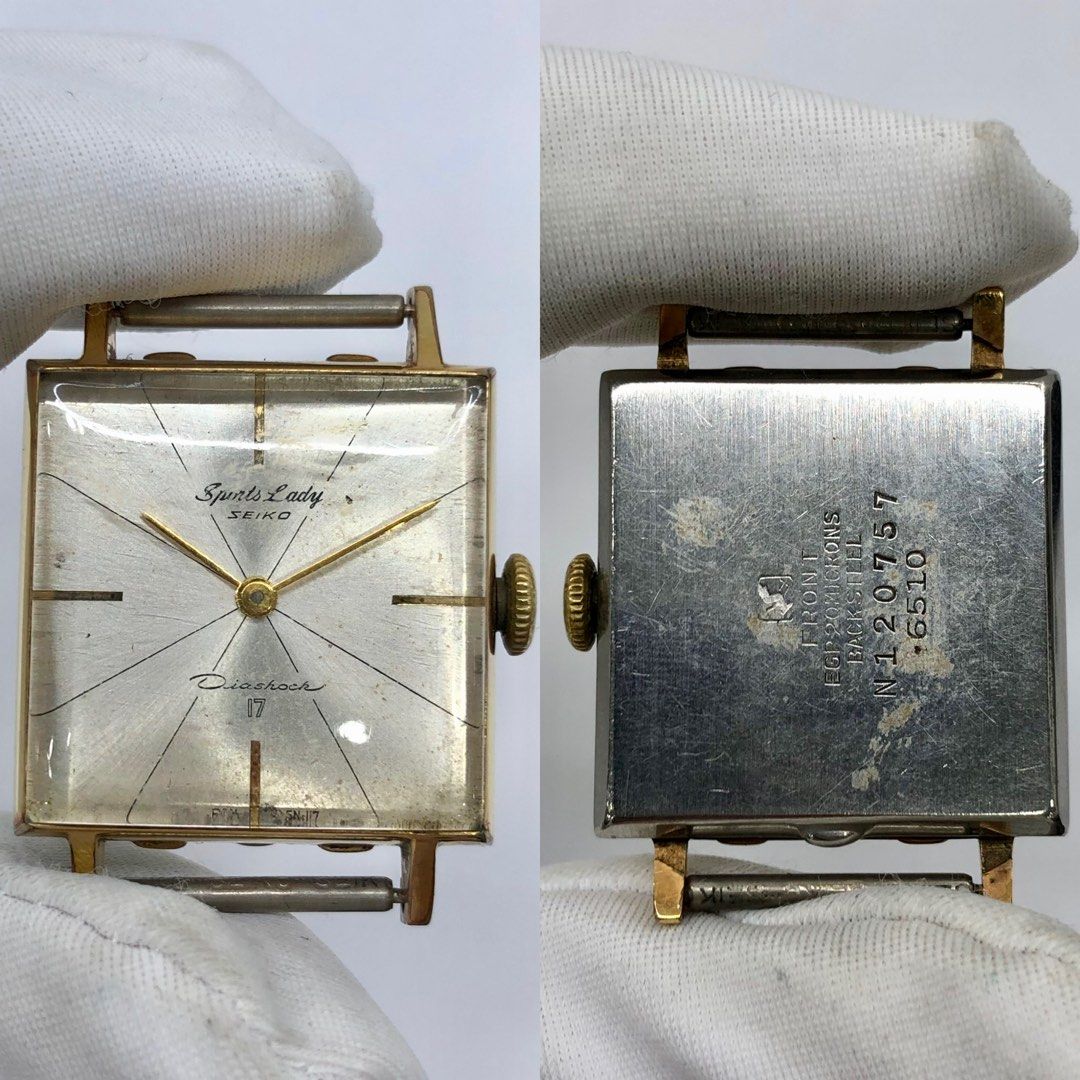 SEIKO VINTAGE SPORTS LADY 6510 N120757 HW FACE ONLY MOVING GHW WATCH ...