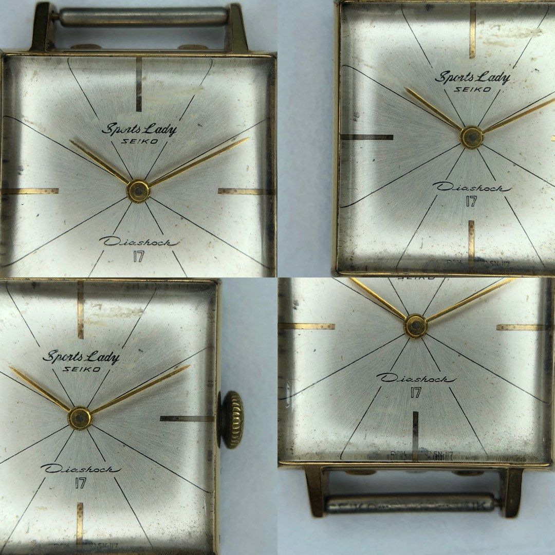 SEIKO VINTAGE SPORTS LADY 6510 N120757 HW FACE ONLY MOVING GHW WATCH ...