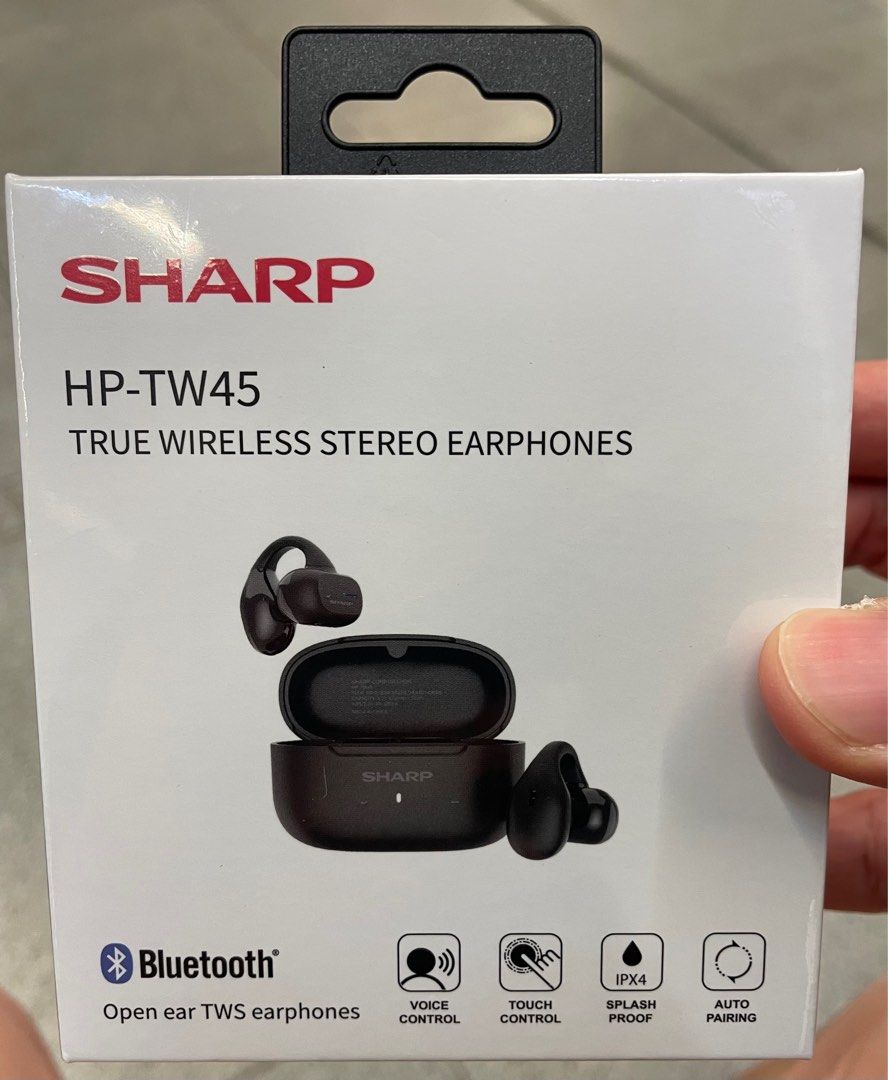 Sharp Open-Ear True Wireless Earbuds HP-TW45, Audio, Earphones on Carousell