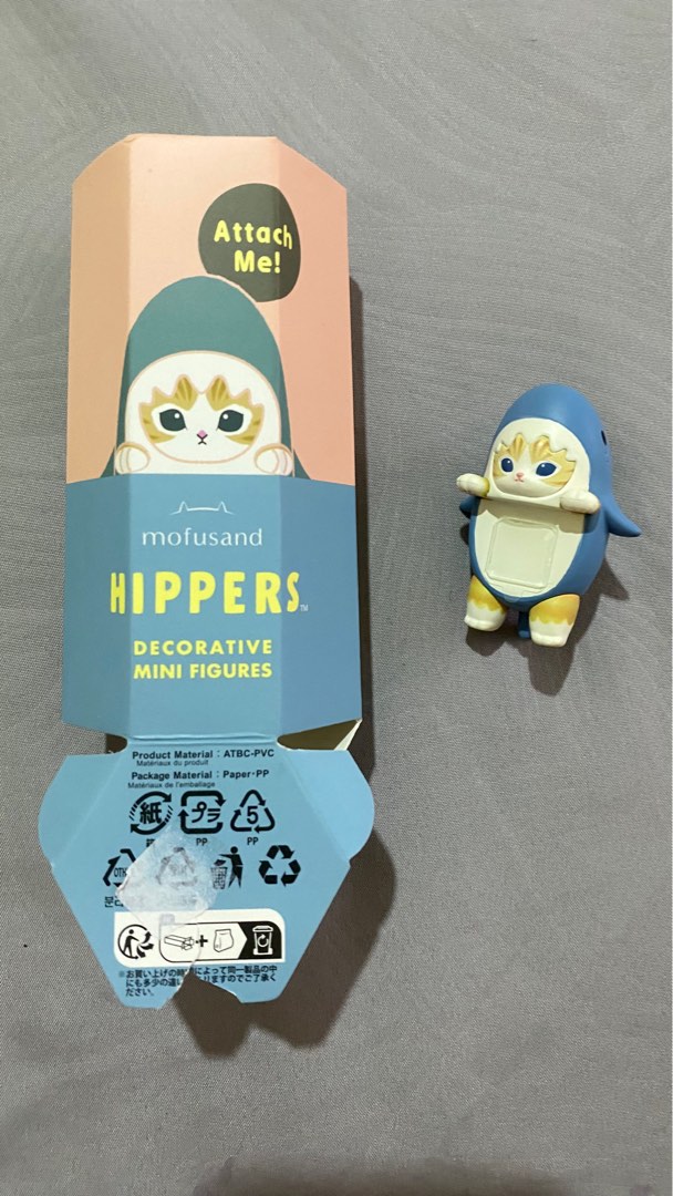 Sonny Angel Hippers Mofusand - Shark Meow, Toys & Collectibles, Mainan ...