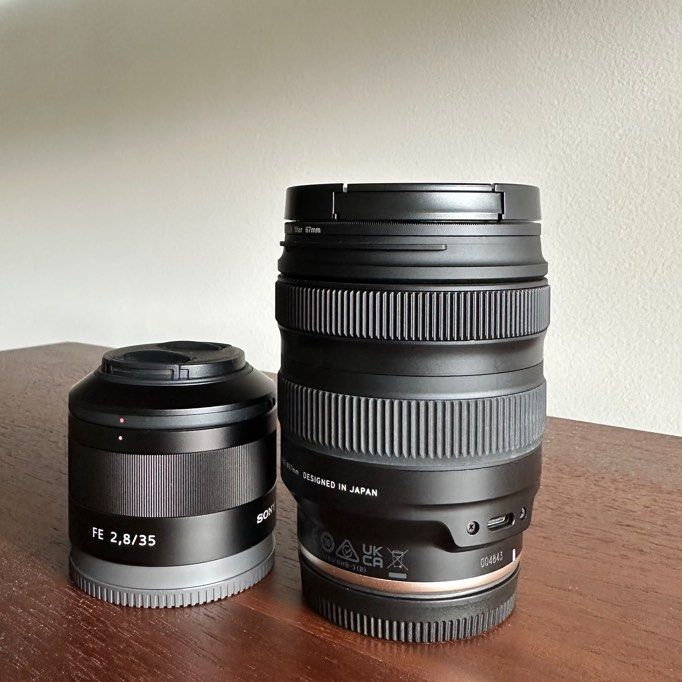 Sony FE 35mm 2.8 + Sony FE 20-40mm 2.8 Tamron, Photography, Lens & Kits ...