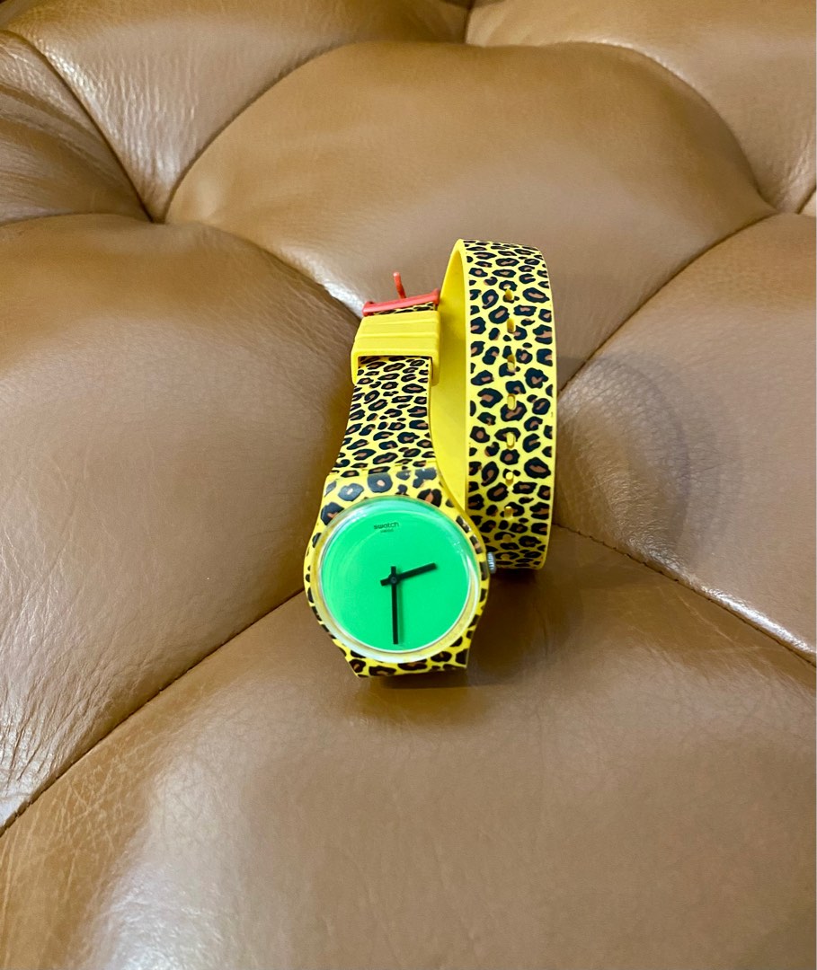 Swatch X Jeremy Scott Leopard, Men's Fashion, Watches & Accessories ...