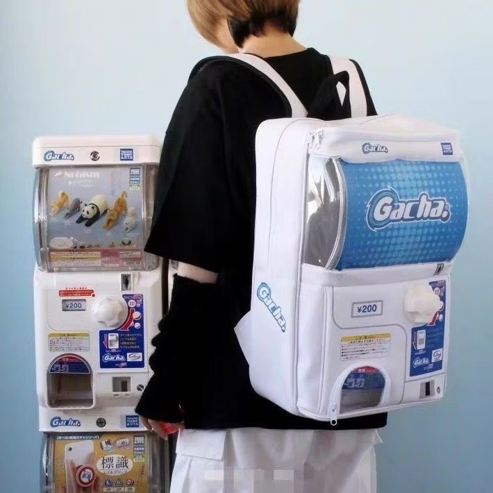 Takaratomy Capsule GACHA Toy Machine Style Large Capacity Backpack ...