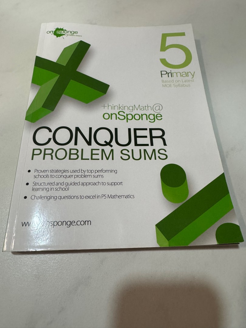 Thinking Math @ onSponge Conquer Problem Sums P5, Hobbies & Toys, Books ...
