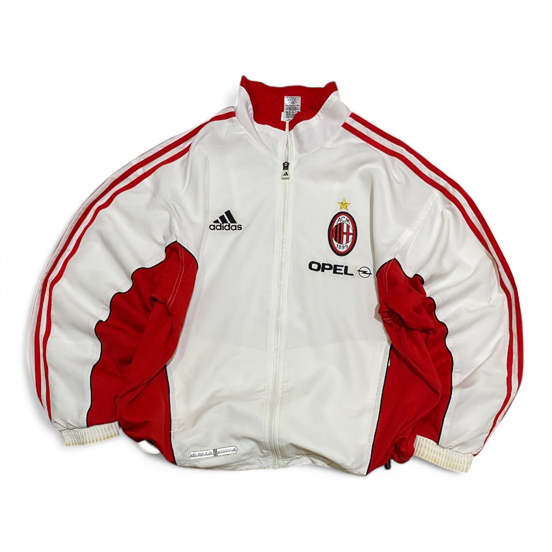 Vintage Adidas AC MILAN OPEL Windbreaker Jacket, Men's Fashion, Coats, Jackets and Outerwear on ...