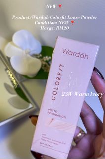Wardah colorfit velvet powder foundation 23W(warm ivory), Beauty ...
