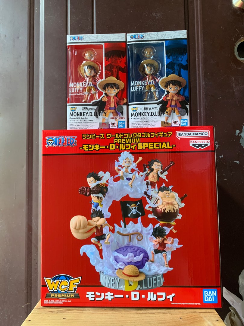 WCF x SHF Monkey D Luffy Premium + Tamashii Web Excl, Hobbies & Toys ...