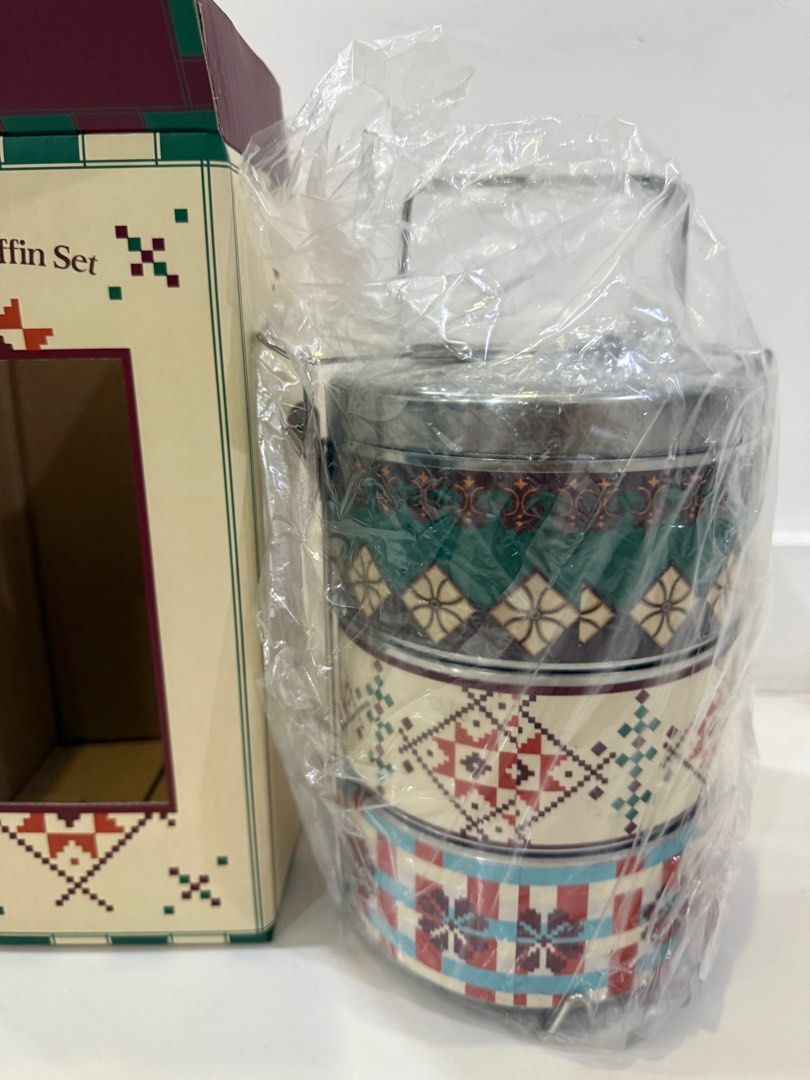 3-tier Tiffin Set Khatam x KL East Mall, Furniture & Home Living ...