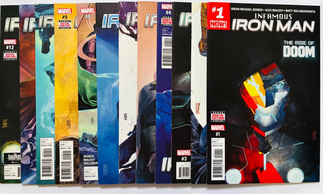 美國漫畫 Marvel Comics Comic Infamous Iron Man #1-12 2016 - Doctor Doom ...