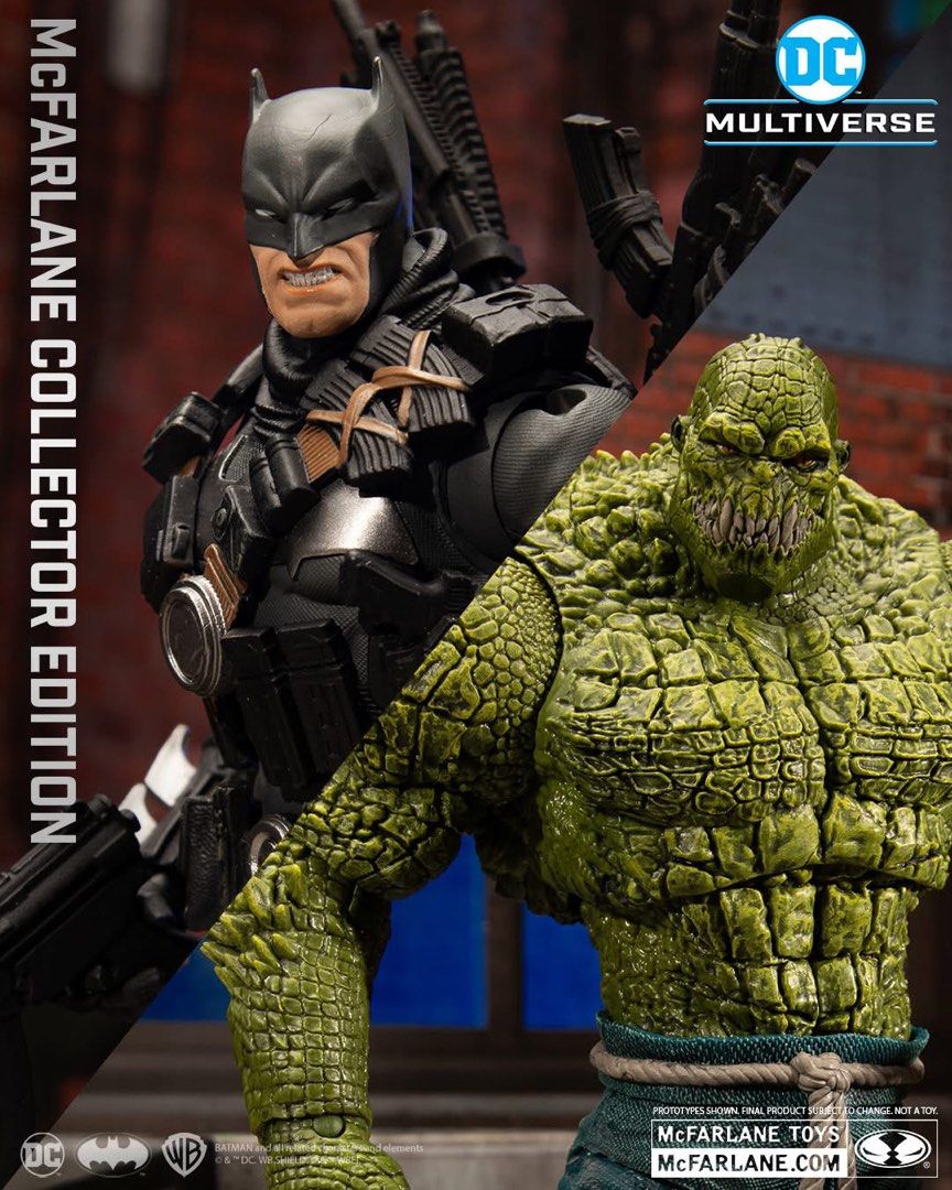 [ PreOrder] Mcfarlane DC Grim Knight Batman vs Killer Croc, Hobbies ...