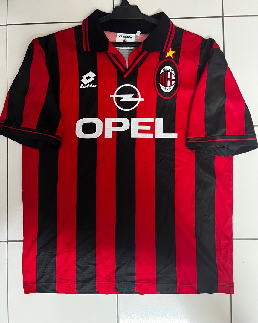 AC MILAN 90s Jersey, Men's Fashion, Activewear on Carousell