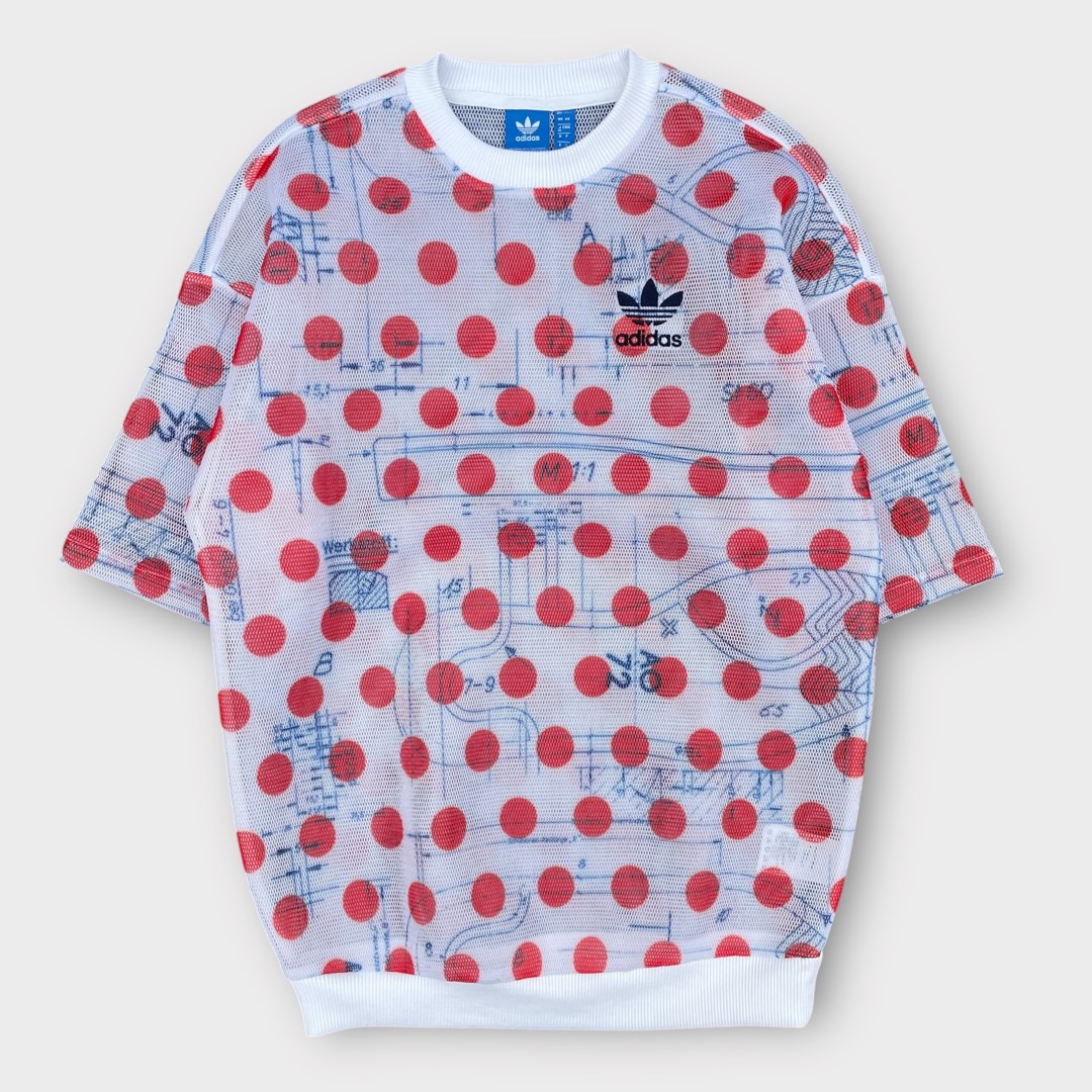 Adidas - Reworked Osaka Polka Mesh Shirt, Men's Fashion, Activewear on ...