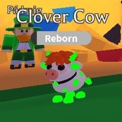 Adopt Me Clover Cow Neon, Video Gaming, Video Games, Others on Carousell