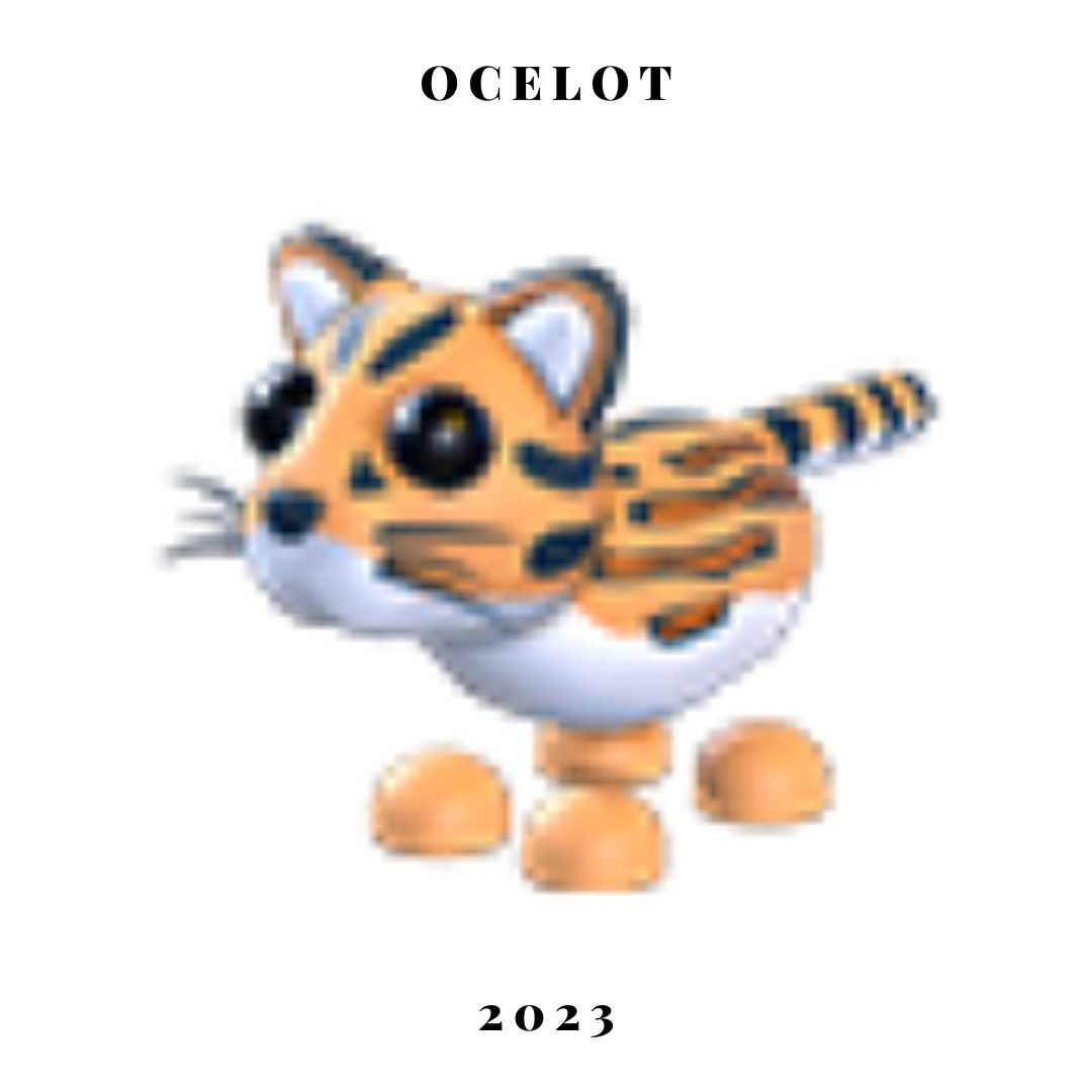 Adopt Me Pet Neon Ocelot, Video Gaming, Gaming Accessories, In-Game ...