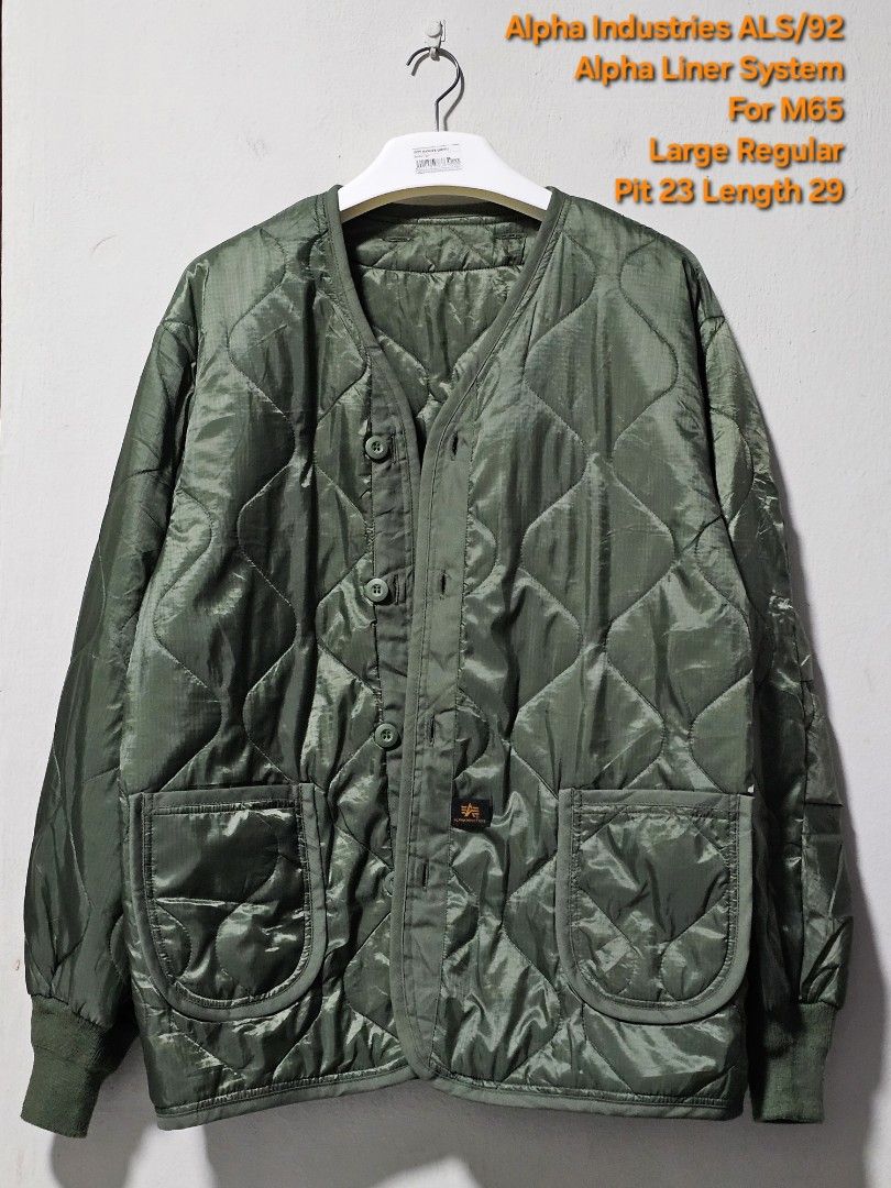Alpha Industries ALS92 Large Regular. Alpha Liner System. M65, Men's ...