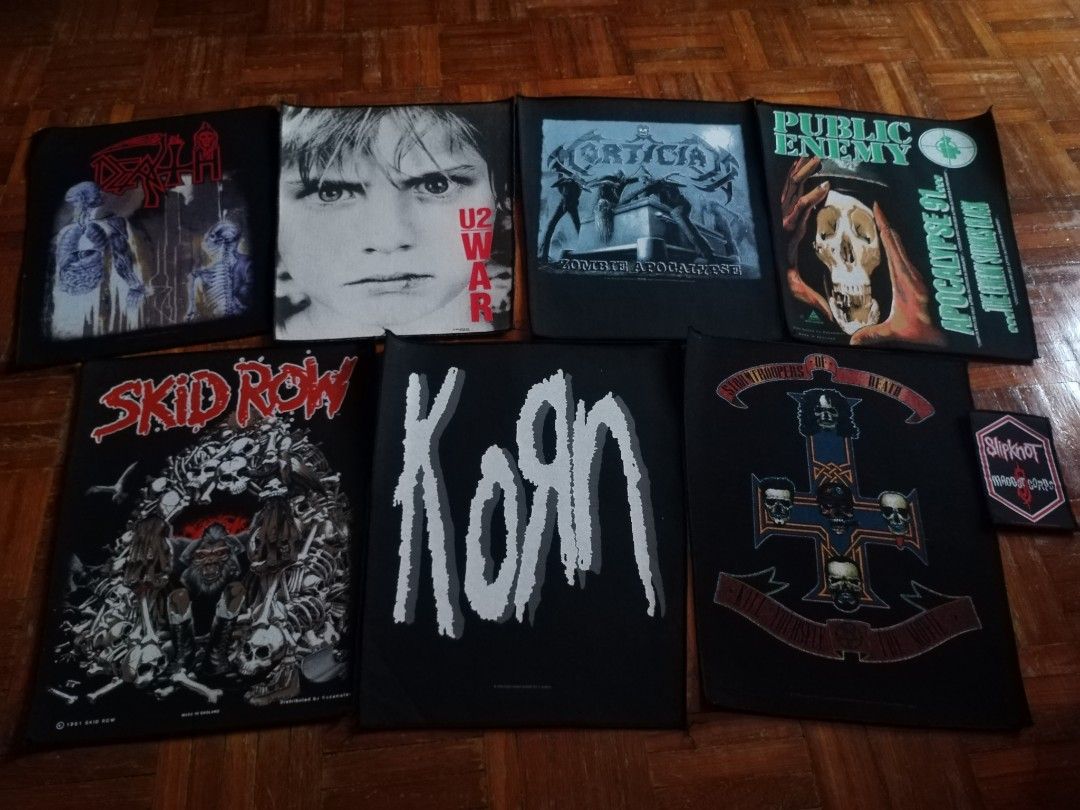 Back Patch Death U2 MORTICIAN public Enemy Korn SOD Skid Row Vintage Rare, Hobbies & Toys, Music ...