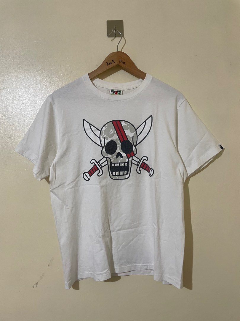 BAPE X ONE PIECE SHANKS FLAG MARK, Men's Fashion, Tops & Sets, Tshirts ...