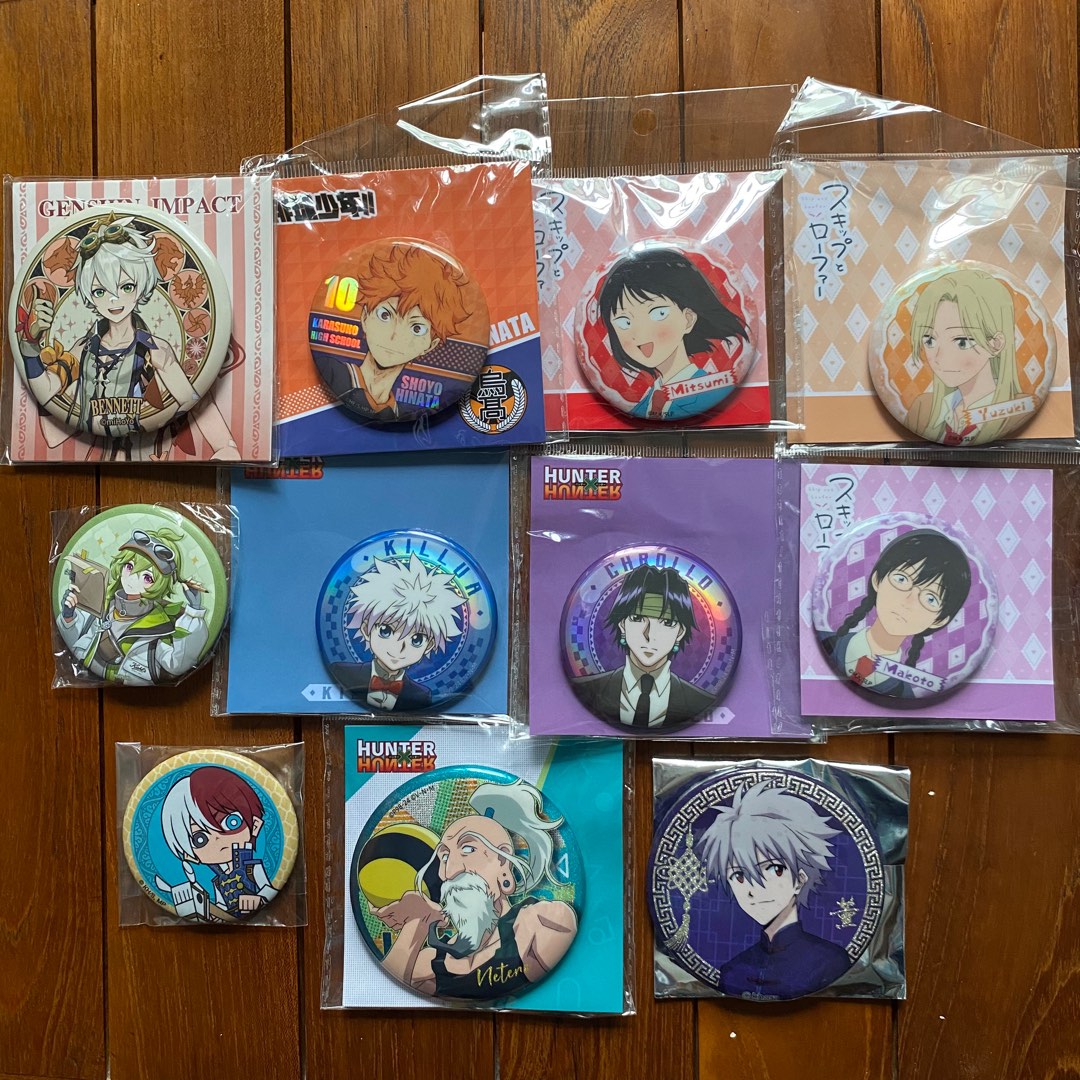 BNIP New Official Merchandise Badges Genshin Impact Haikyu HQ Haikyuu ...