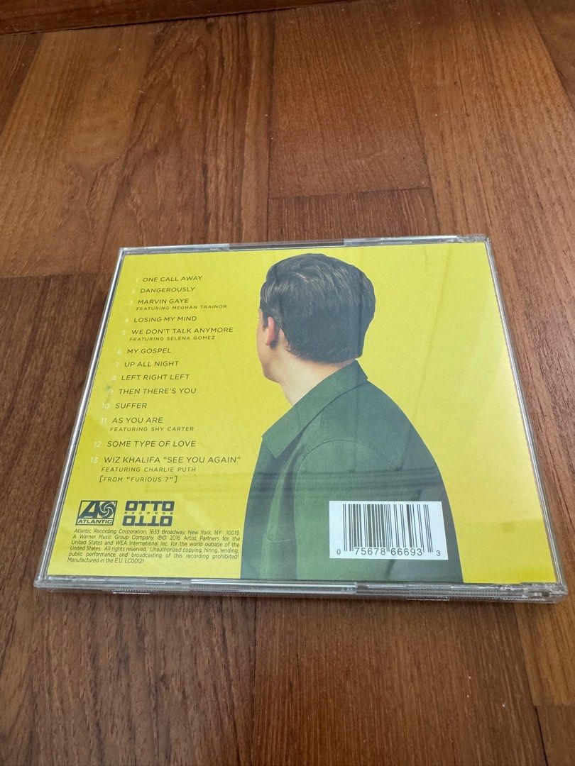 Charlie Puth - Nine Track Mind (CD album) English Pop, Hobbies & Toys ...