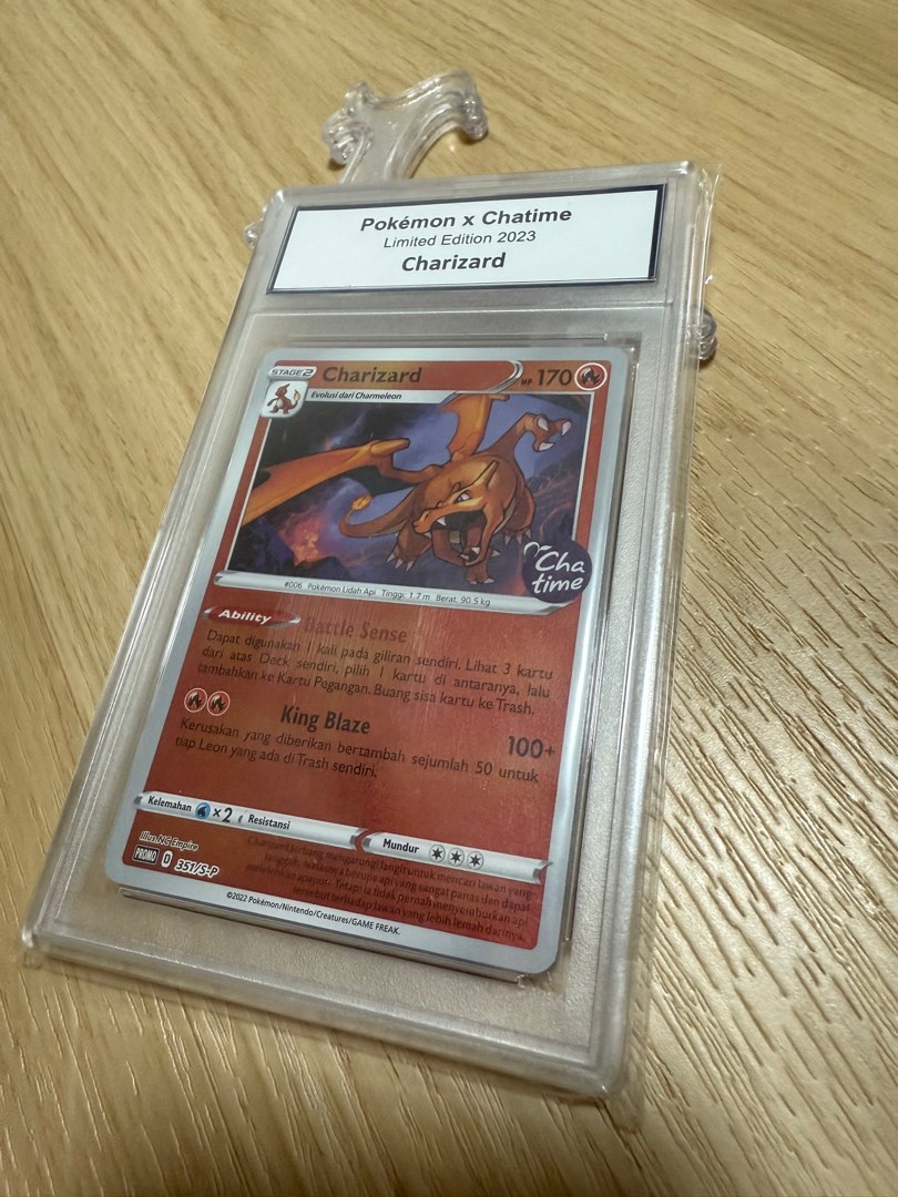 CHATIME CHARIZARD PROMO LIMITED RARE 351/S-P POKEMON, Hobbies & Toys ...