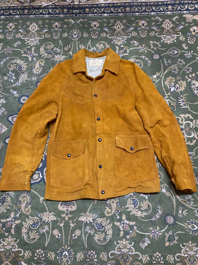 Chris line Clifton's suede leather jacket, Men's Fashion, Coats ...