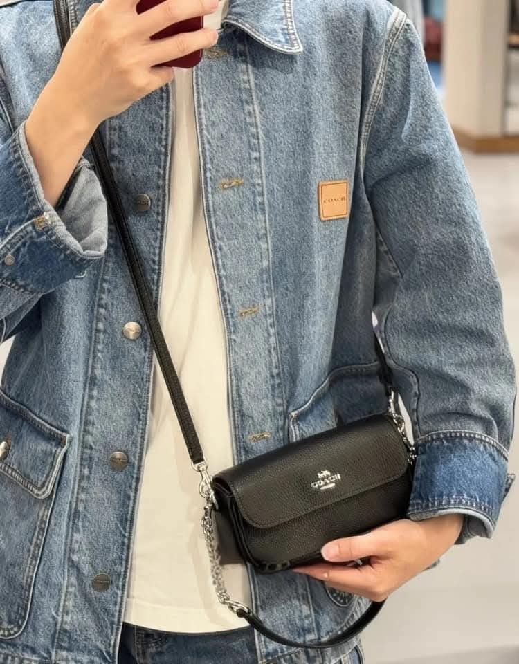 COACH HAILEY FLAP ( BLACK), Luxury, Bags & Wallets on Carousell