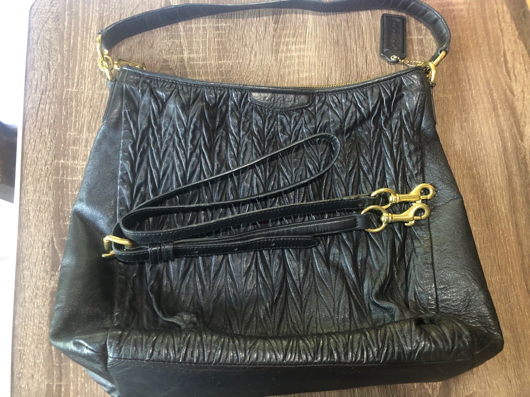 Coach Two-way Leather, Luxury, Bags & Wallets on Carousell