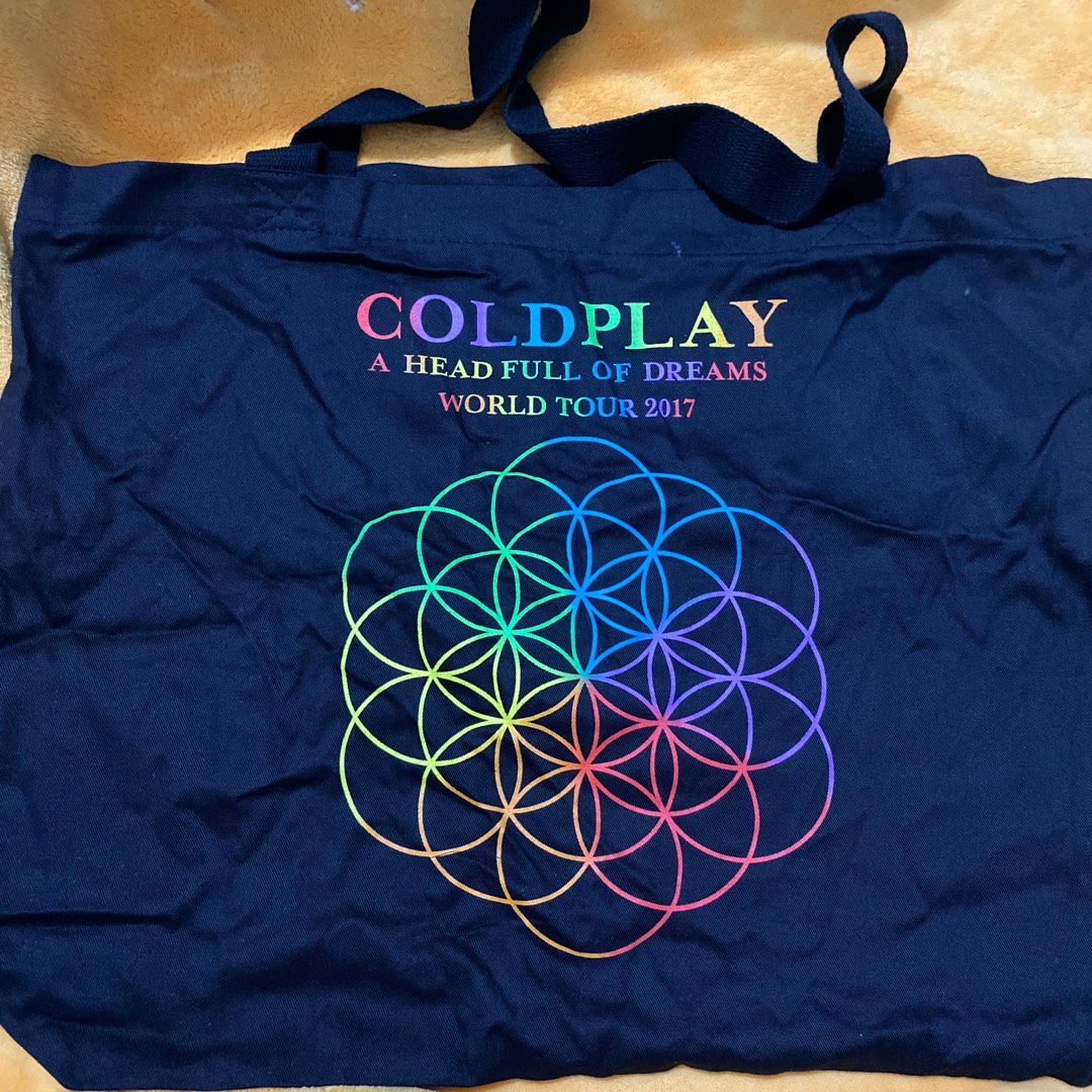 Coldplay 2017 演唱會 周邊 帆布袋, 書籍、休閒與玩具, 收藏、紀念品, 明星週邊在旋轉拍賣