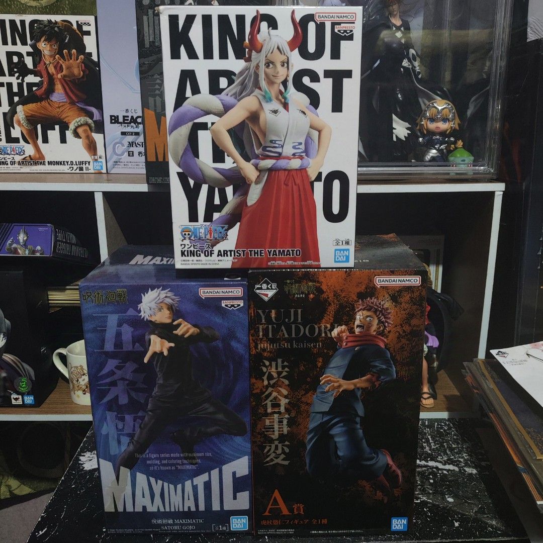 COMBO FIGURE JJK & OP !! YAMATO GOLD STICKER, Hobbies & Toys, Toys ...